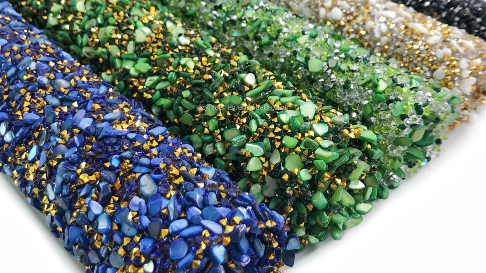 Colorful Designer Leather Super Shinny Acrylic Real Stone Diamond ...