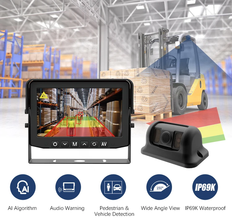 MCY AI Camera Forklift Proximity Warning Alert System