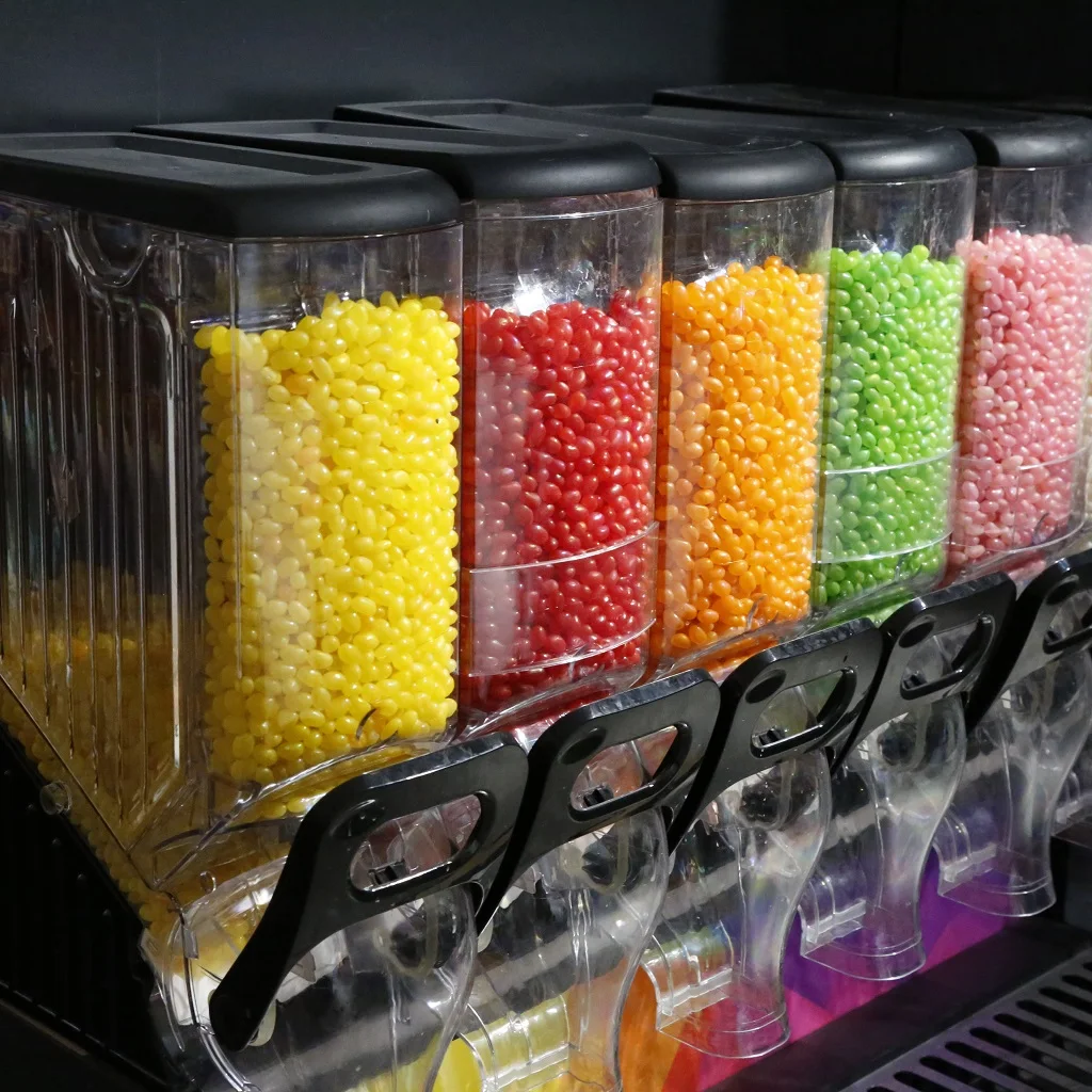 Ecobox High Clear Bulk Candy Nuts Cereal Bin Gravity Dry Food Dispenser ...