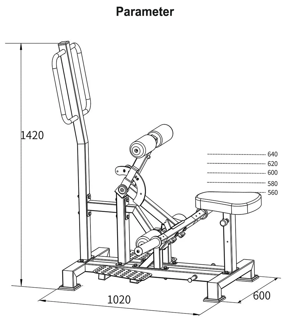 Hip Thrust Machine - Seated Buttock Lifting Equipment