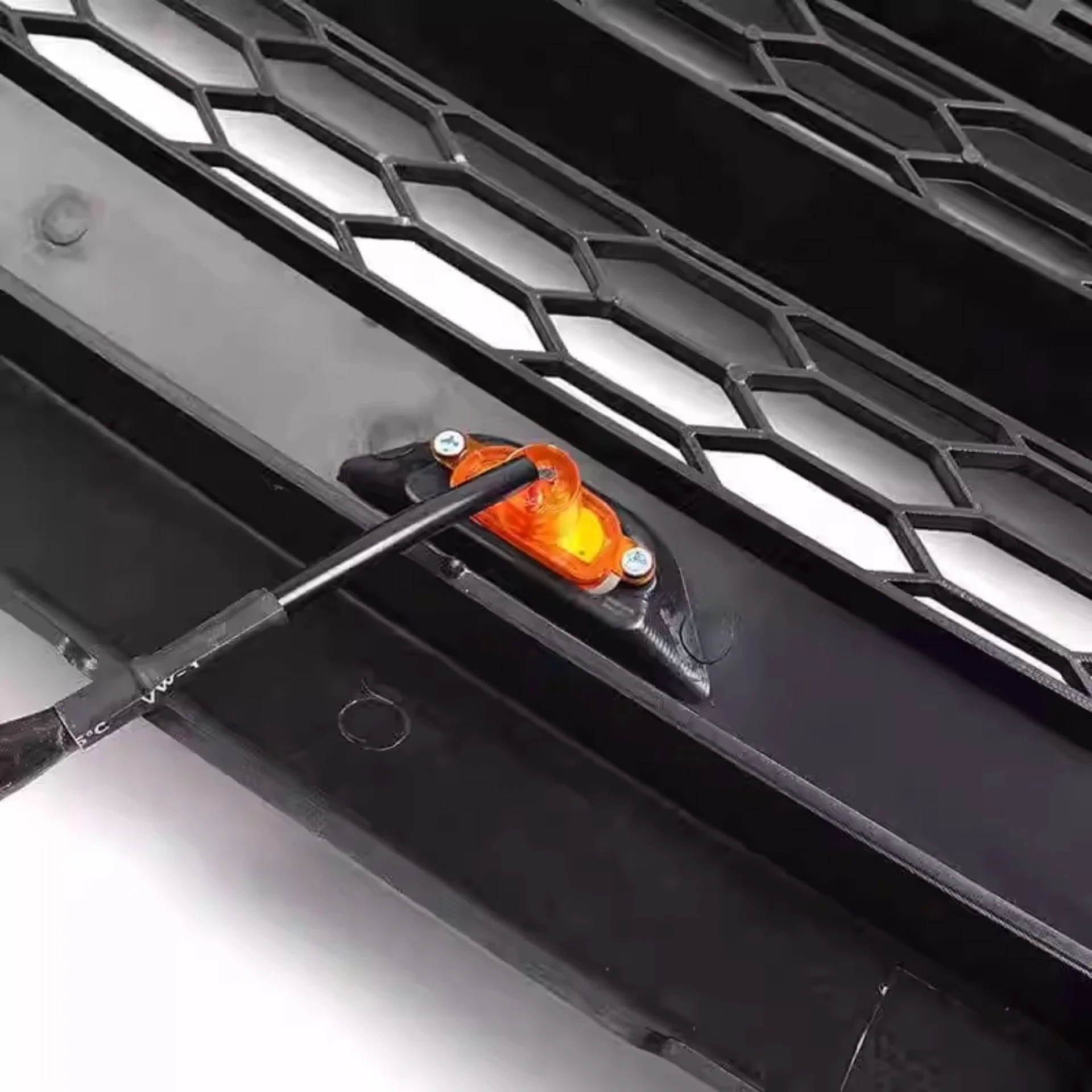 Body Kit Grill Mask Grid With Light Radiator Grille Assembly For Dodge ...