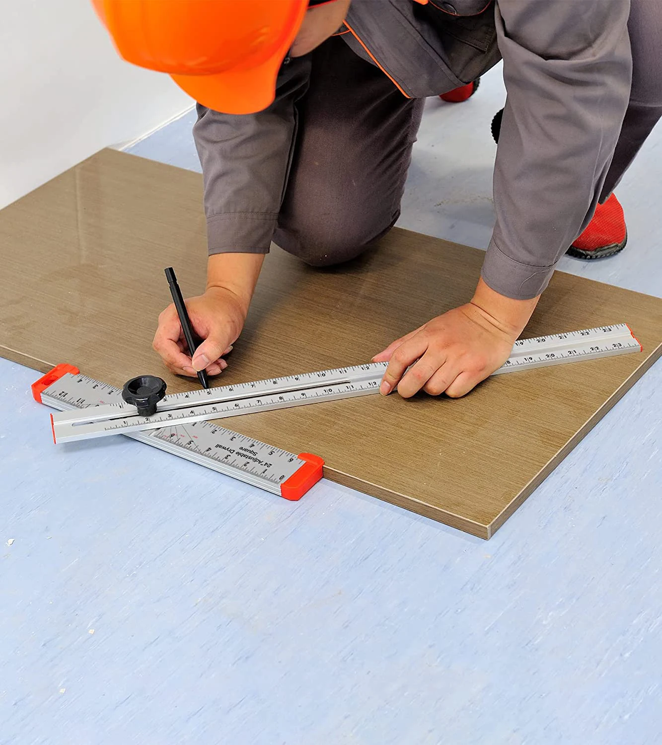 Accurate Calibration 24'' 36'' 48'' Adjustable T-Square Ruler Measuring ...