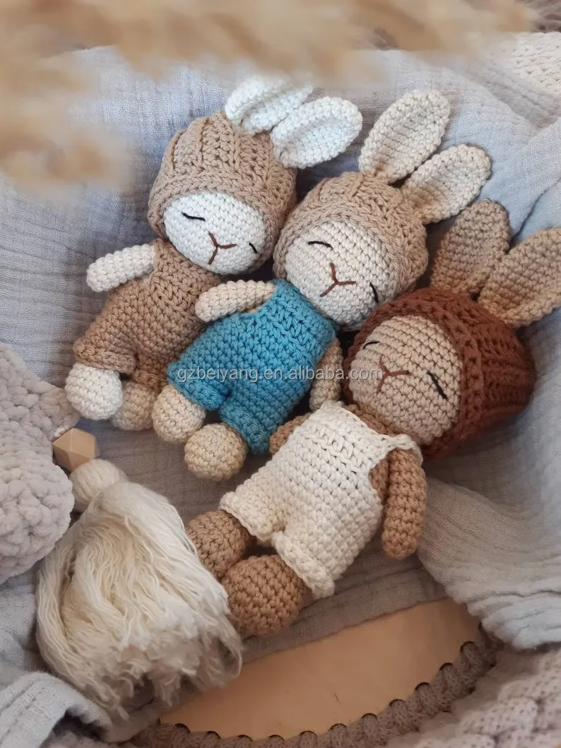 100%cotton Handmade Amigurumi Crochet Toys for Baby Gifts