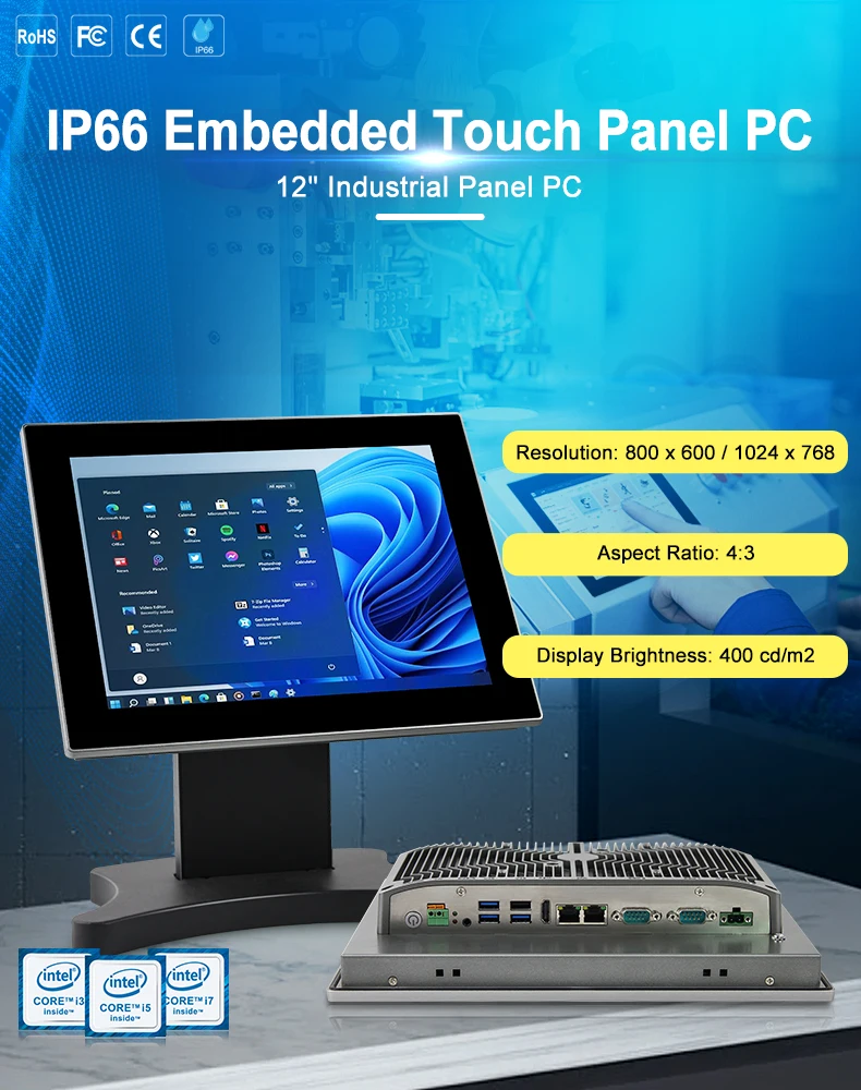 Industrial Embedded Ultra-robust Win10 Rugged Multi-touch Pcap Touch ...