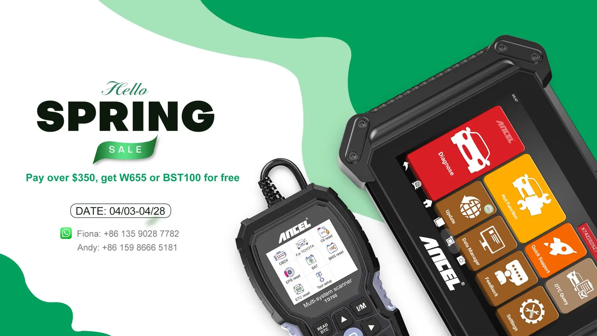 Automotive Diagnostic Tools Ancel Ds700 Full System Diagnosis Throtle ...