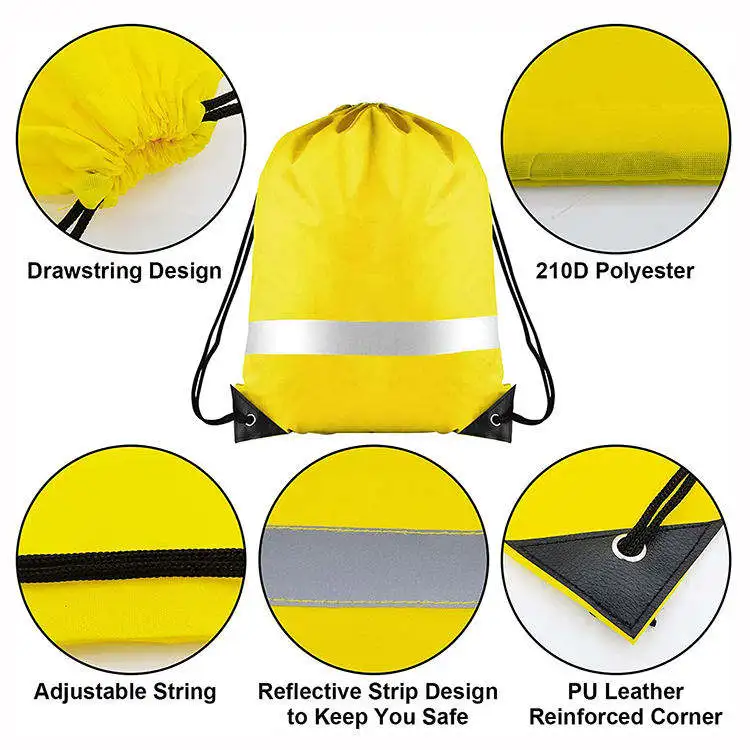 Customized Professional Oxford Polyester Drawstring Backpack With ...