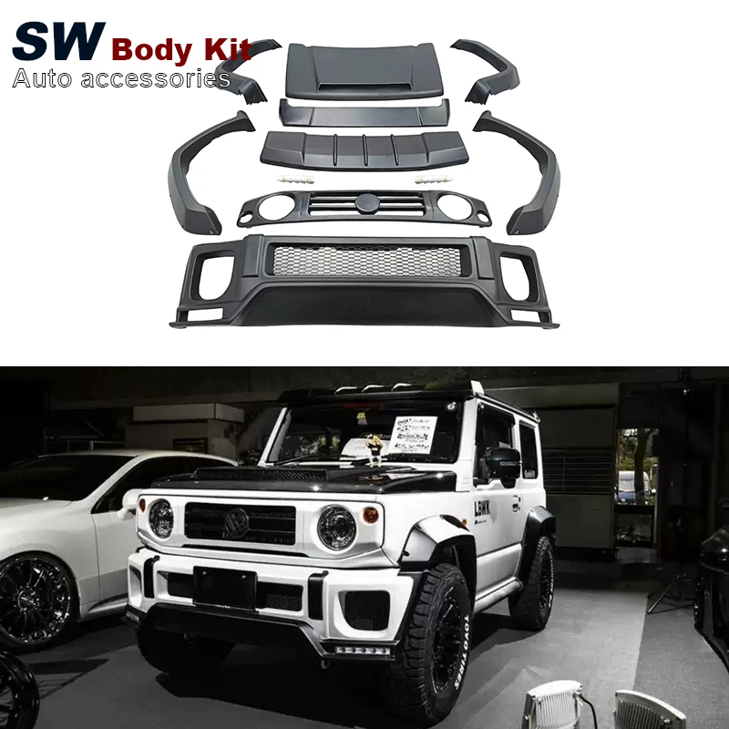LB Style Wide Body Kit for Suzuki Jimny Hood Front Bumper Grille ...