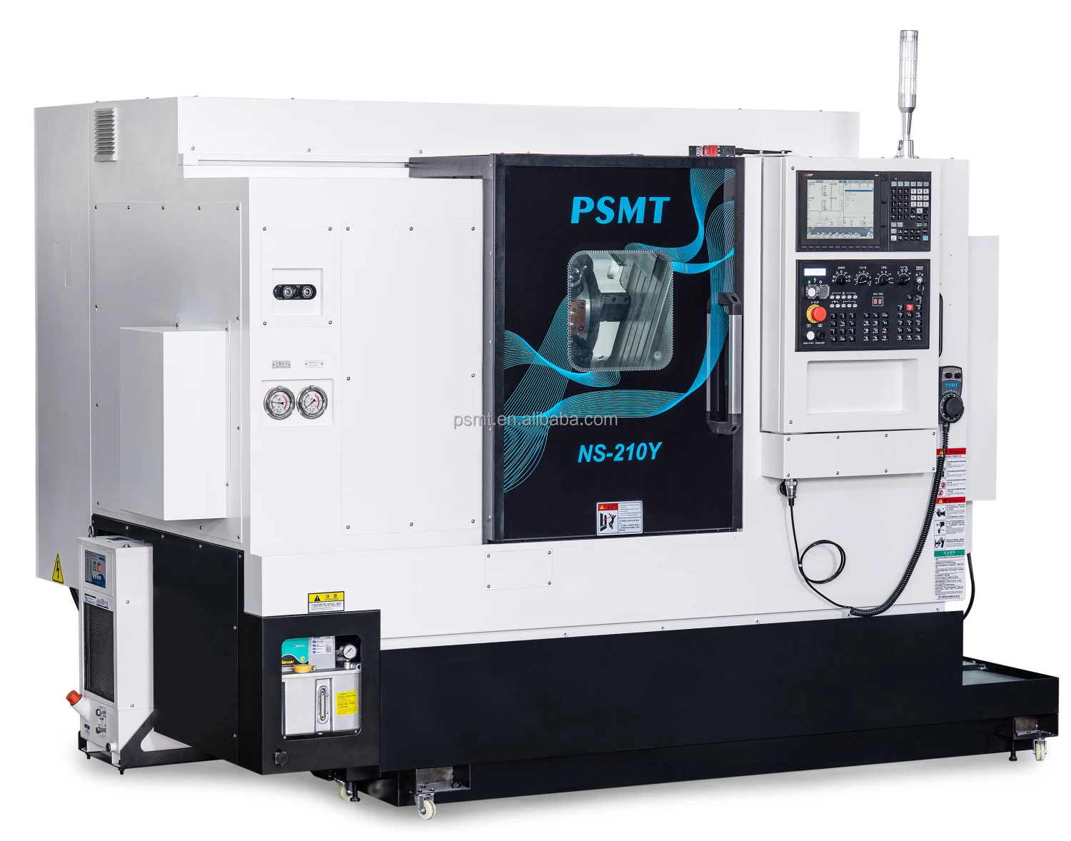 FANUC System Controlled Double Spindle, Y axis Turret Precision Turning ...