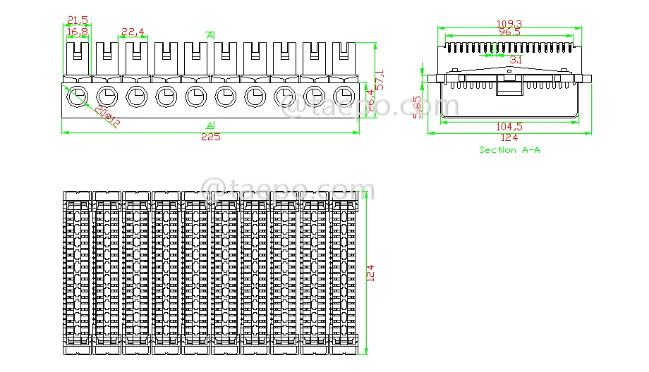 TAEPO Krone Connector - Reliable Telephone MDF Terminal Blocks