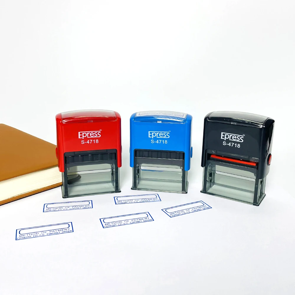 Rubber Self Ink Stamp Custom Rectangle Stamp Logo For Free - Buy Rubber ...