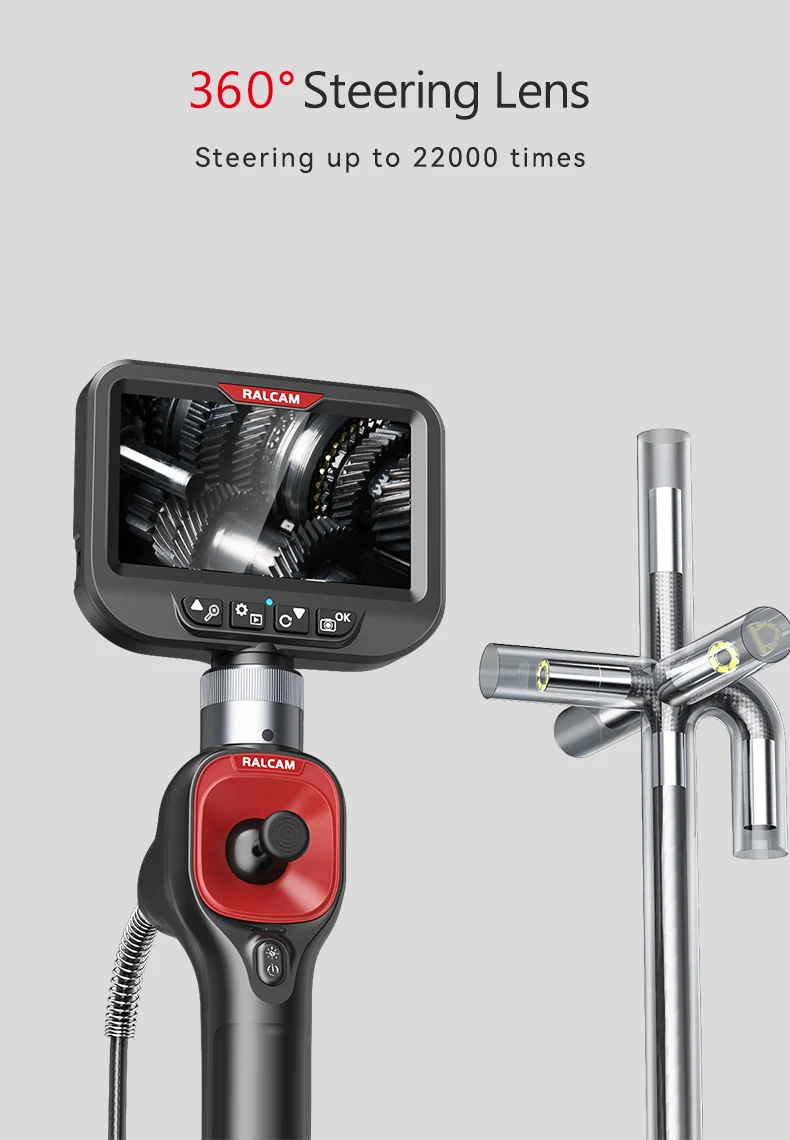Ralcam 360 Degree Articulating Joystick Engine Cylinder Borescope, With ...