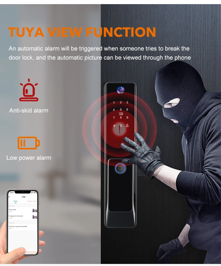 Digital Biometric Fingerprint Push Pull Smart Lock IC Card Password ...