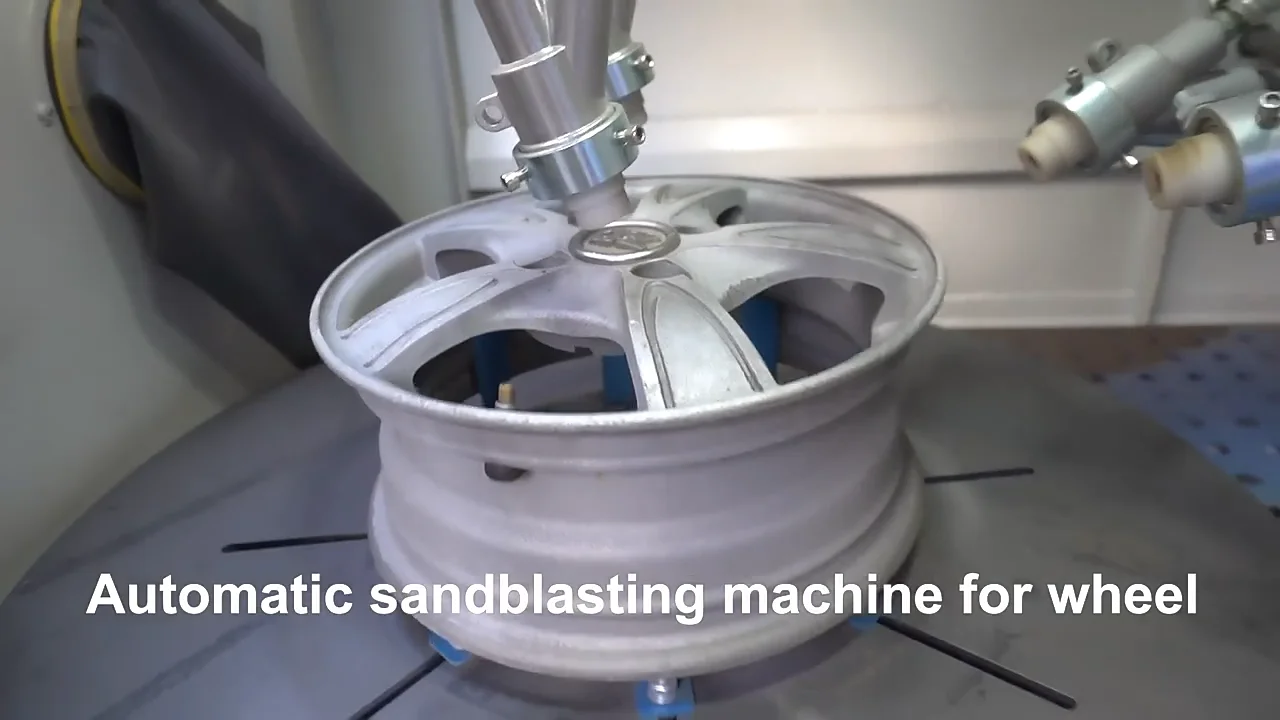 Custom-made Automatic Sandblasting Machine For Wheel - Buy Wheel ...