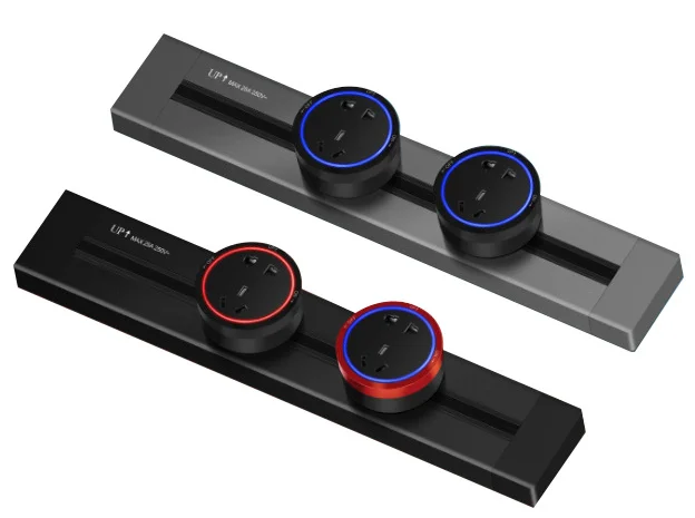 Universal Multi Smart Office Desk Power Rail Track System