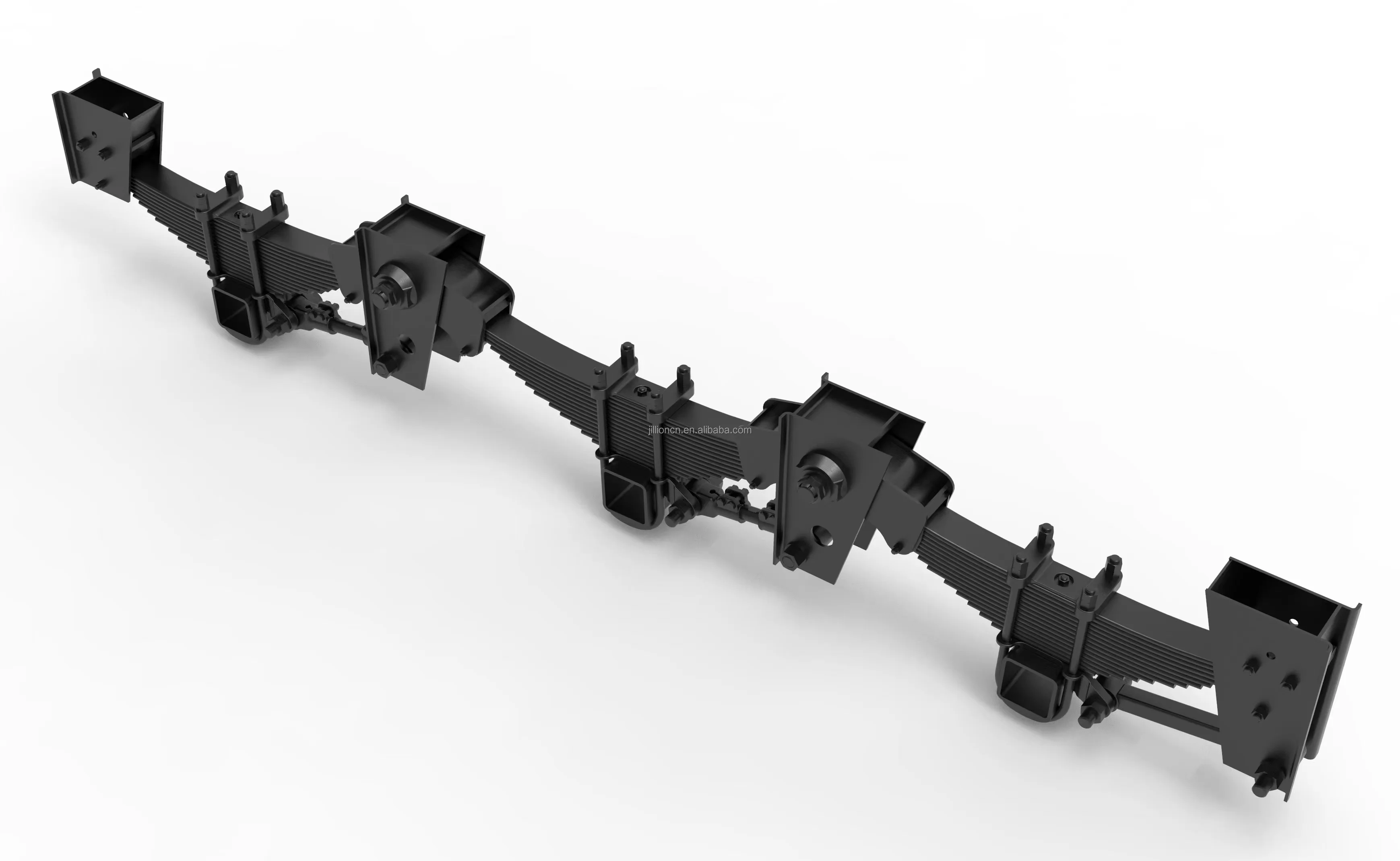 Semi Trailer Three-axle American Mechanical Suspension American ...