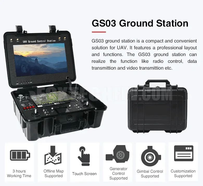 Foxtech Gs03 Professional Uav Ground Control Station Remote Controller ...