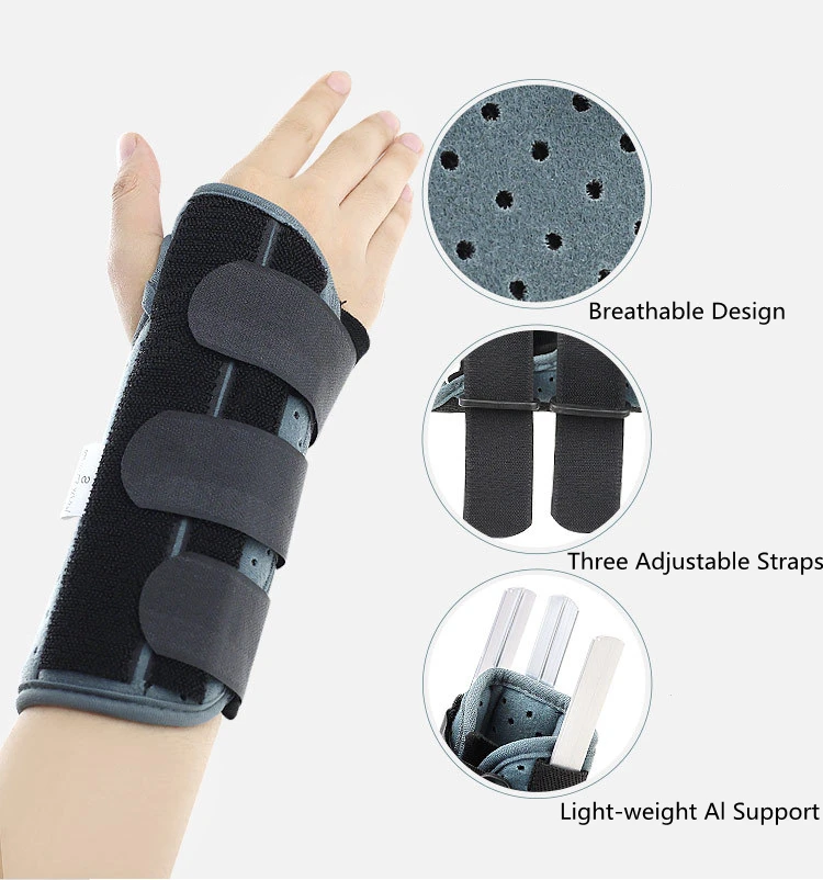 Customized Carpal Tunnel Wrist Brace With Metal Wrist Splint For Hand ...