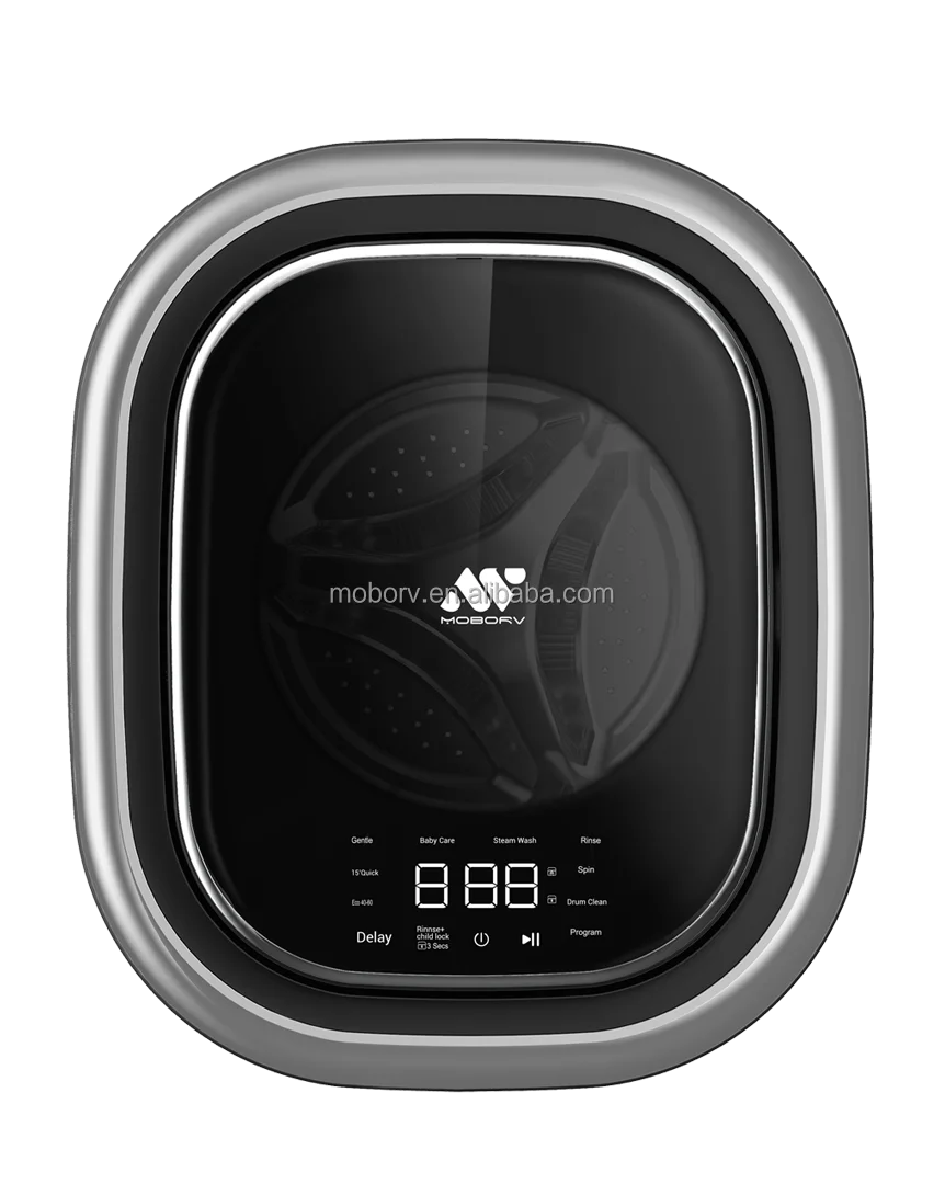 Fully Automatic Mini Wall-Mounted RV Washer Dryer, 2.5KG