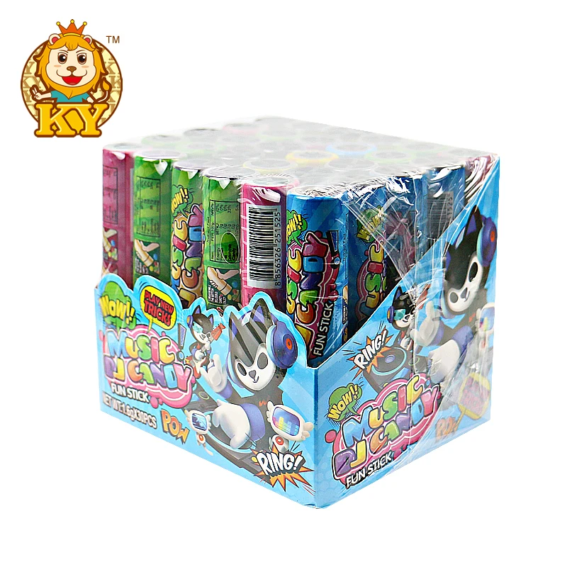 Wholesale Plastic Sound Tube Toy With Fruity Flavor Compress Candy For ...