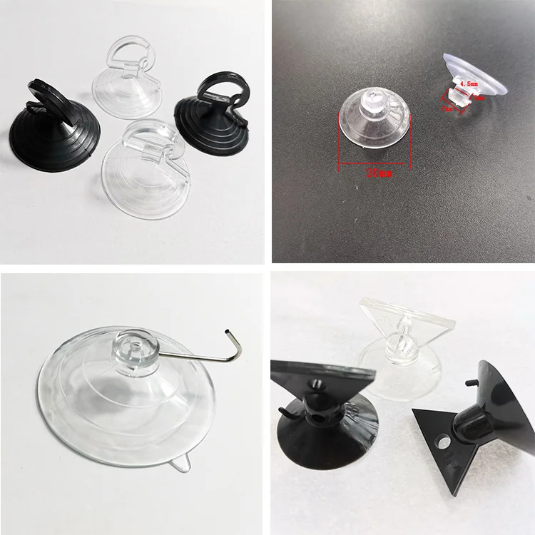 High Quality M4 Screw Transparent Suction Cup - 3CM PVC