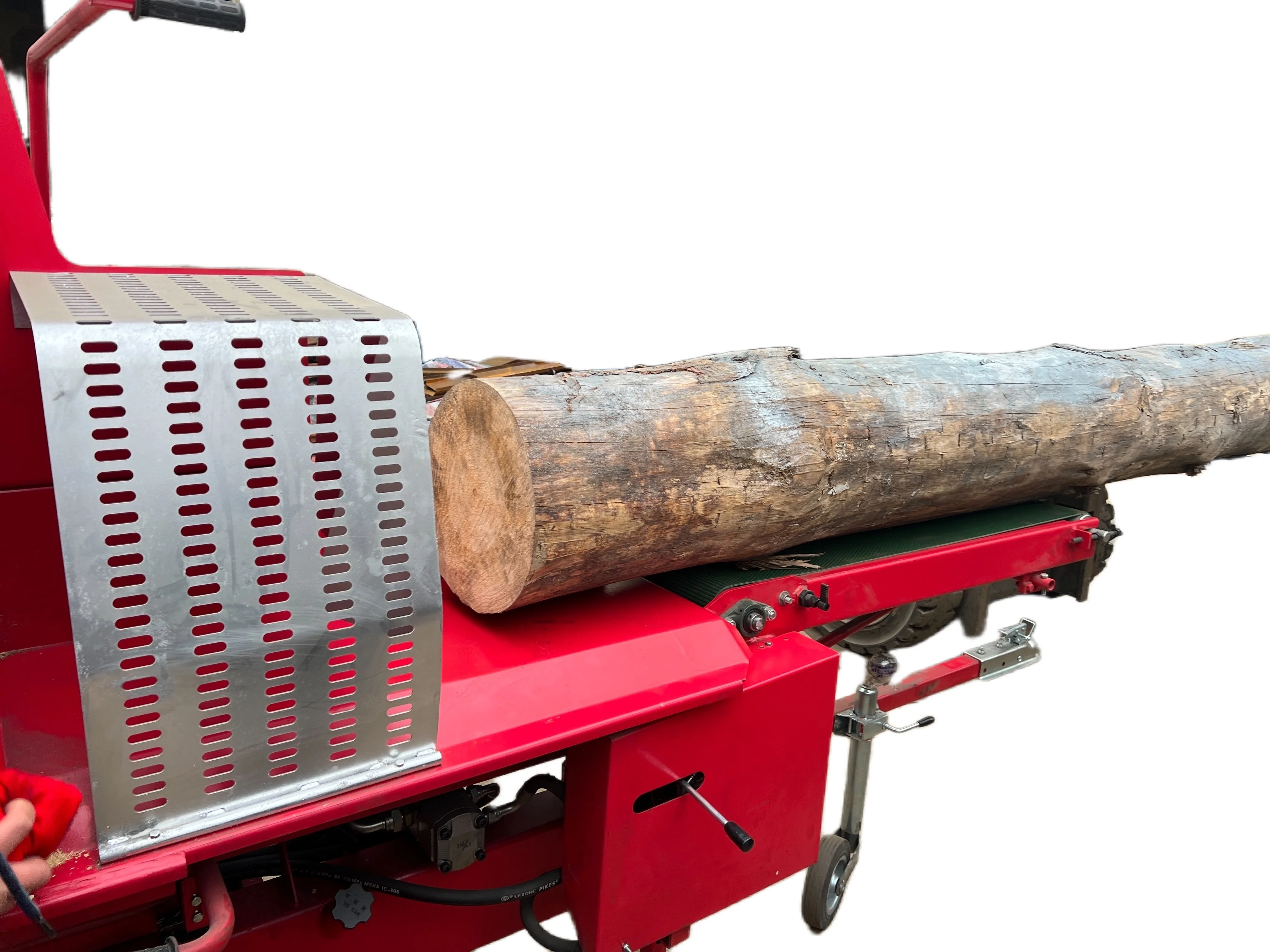 20 Ton Portable Gasoline Engine Wood Processor Cutting Machine Timber ...