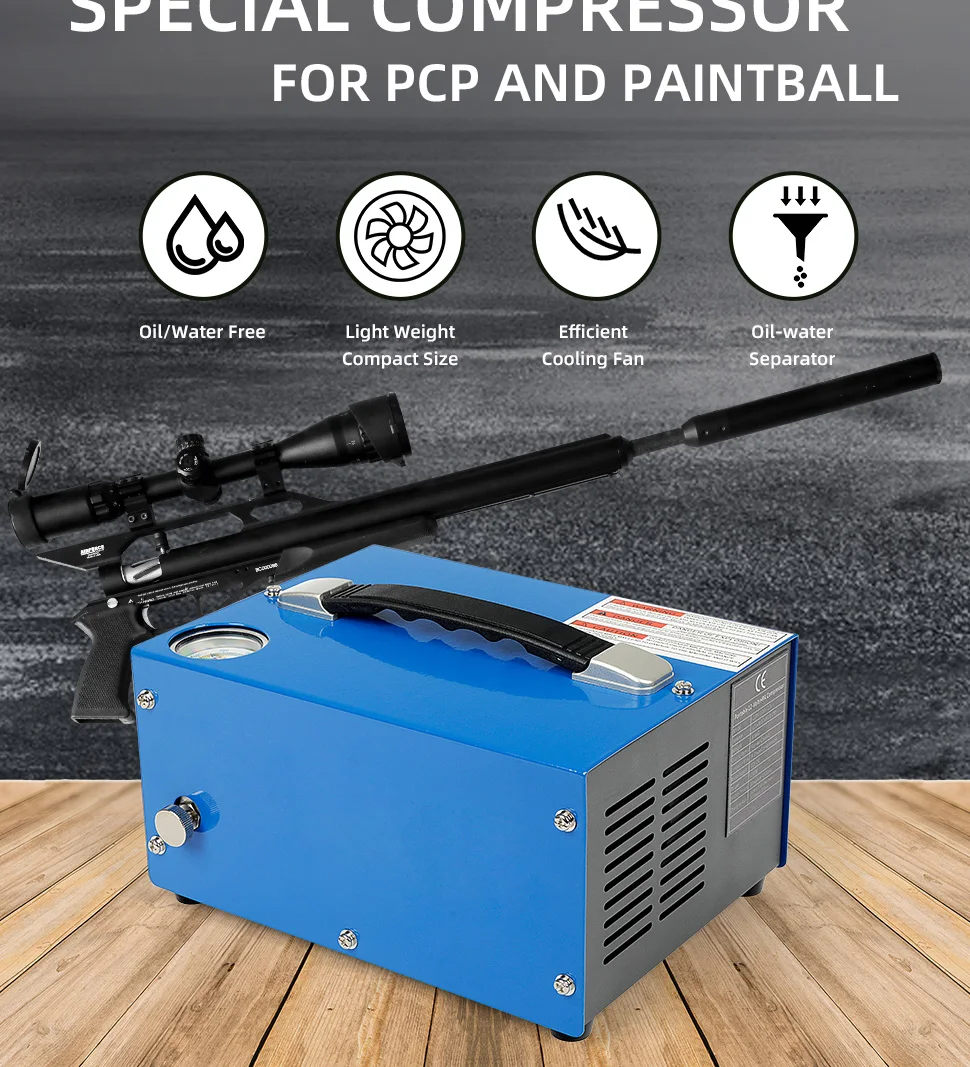 PCP Compressor 110v220v PCP 12V - 350W Portable Electric Air Compressor