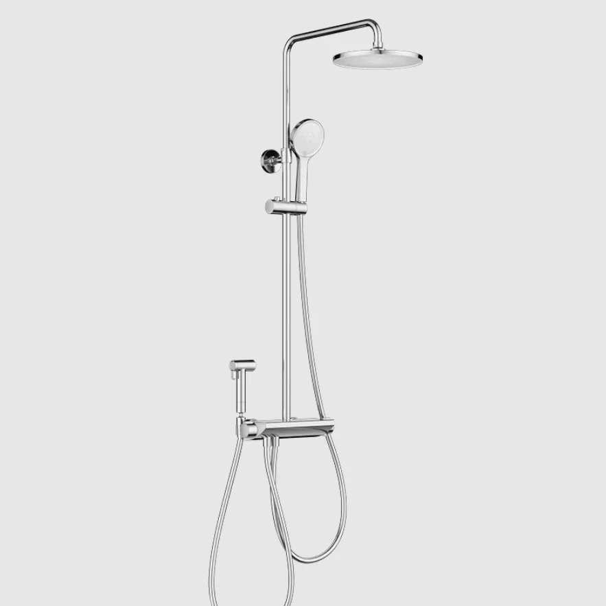 JOMOO Shower Set - 4 Function Chrome Descaling Thermostat