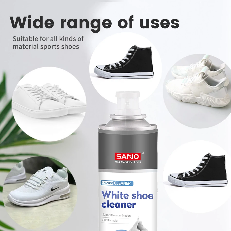 SANVO Multi-Purpose White Sneaker Shoe Cleaner Kit Foam Cleaner ...