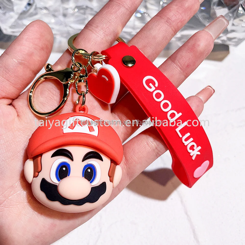 2023 Wholesale 3d Creative Ty-super Mario Gift Key Chain Gift For ...