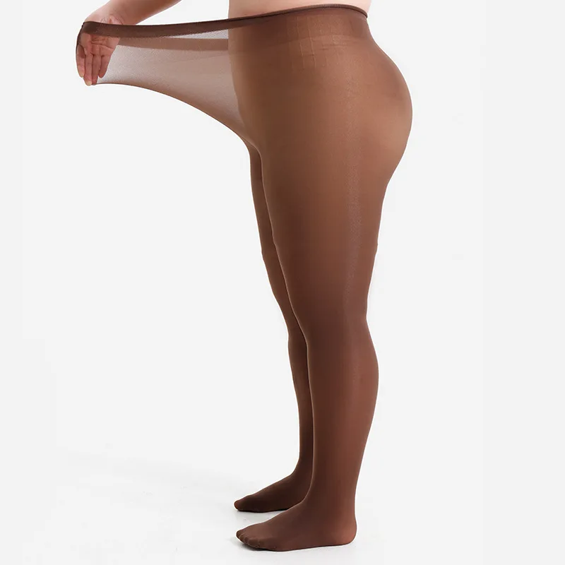 Factory Custom Sheer Brown Waist High Control Top Nylon 40D Tights ...