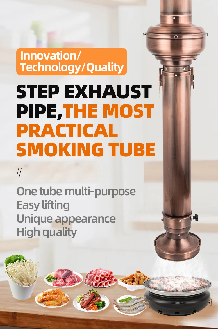Korean Barbecue Exhaust Pipe Smoke Pipe Commercial Barbecue Equipment ...