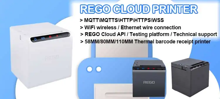 Ethernet WIFI Cloud POS Printer 3 Inch Auto Cutter Desktop Thermal ...