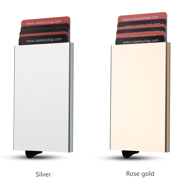 Casekey Oem New Style Auto -eject Mini Minimalist Men Wallet Metal ...