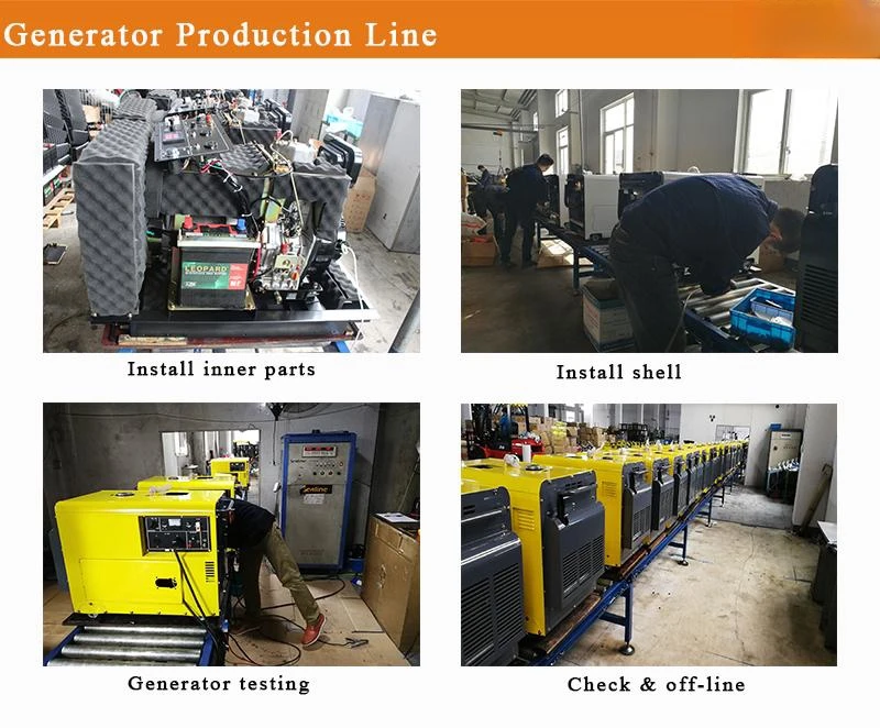 5kw Diesel Generator 5kva With Air Cooling Alternator Three Phase For ...