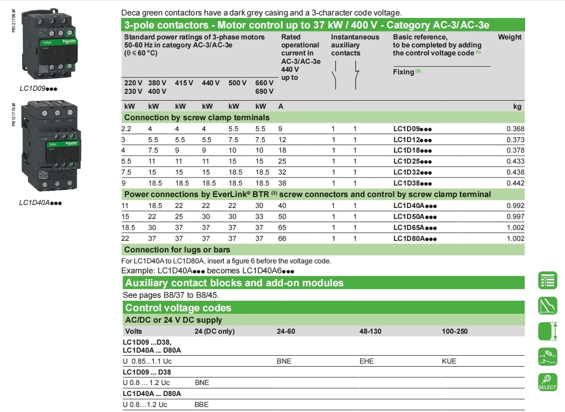 Tesys Lrd Series Thermal Overload Relay Lrd056 690vac For Contactor ...