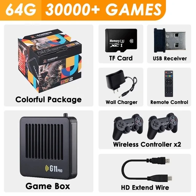 G11 Pro 4k Hd Tv Set Top Game Box And Retro Gaming Video Games Consoles ...