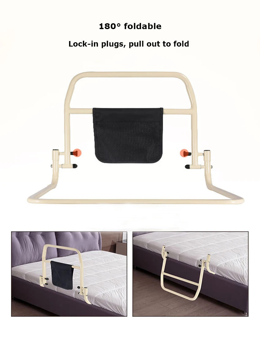 Safe and Comfortable: Adjustable Bed Assist Rail for Fall Prevention