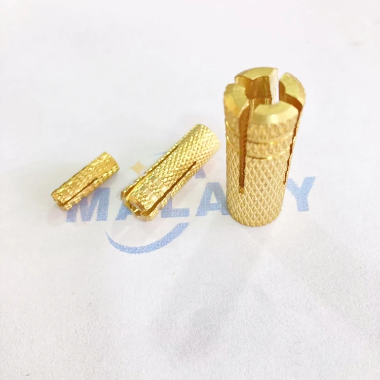 MALAXY m8 m10 m12 m20 unifix anchor bolt 12mm 22mm brass knurled drop ...