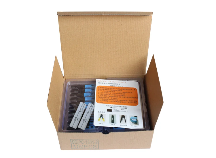 Pre-embedded Ftth Fiber Optic Drop Cable Sc Fast Field Assembly Connector - Buy Field Assembly ...