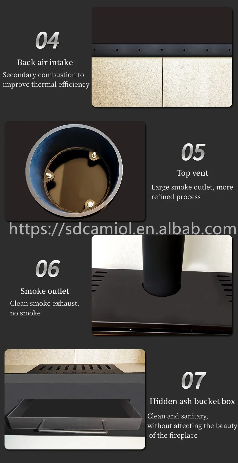 New Design Home Wood Burning Stove for Living Room Heating