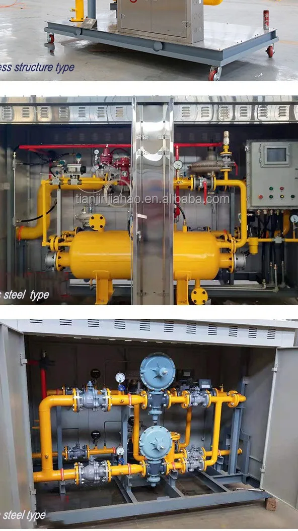 1500nm3/h Skid-mounted Pressure Regulating Station Prms For Lng Plants ...