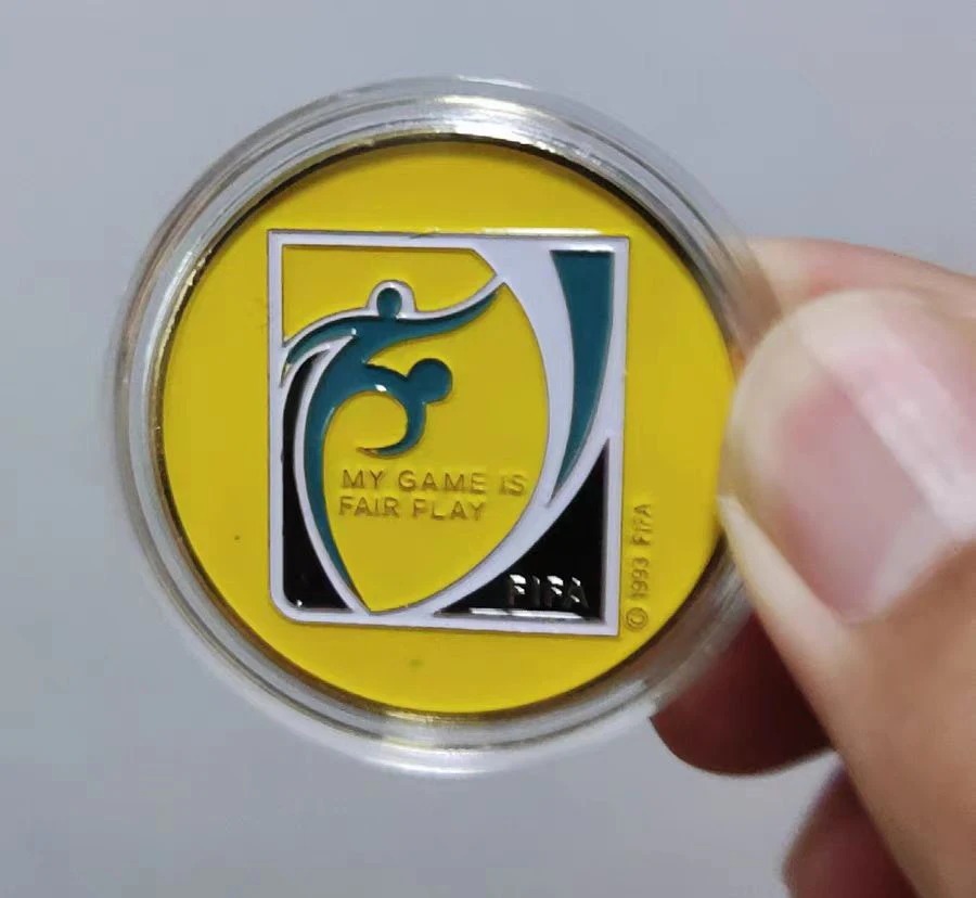 Gorilla Anti-Rust Zinc Alloy Soccer Flip Coin with Case - OEM