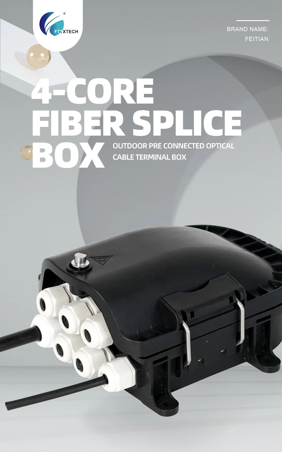 Terminal Box Fiber Optic Patch Panel Closure Protection Box Outdoor ...