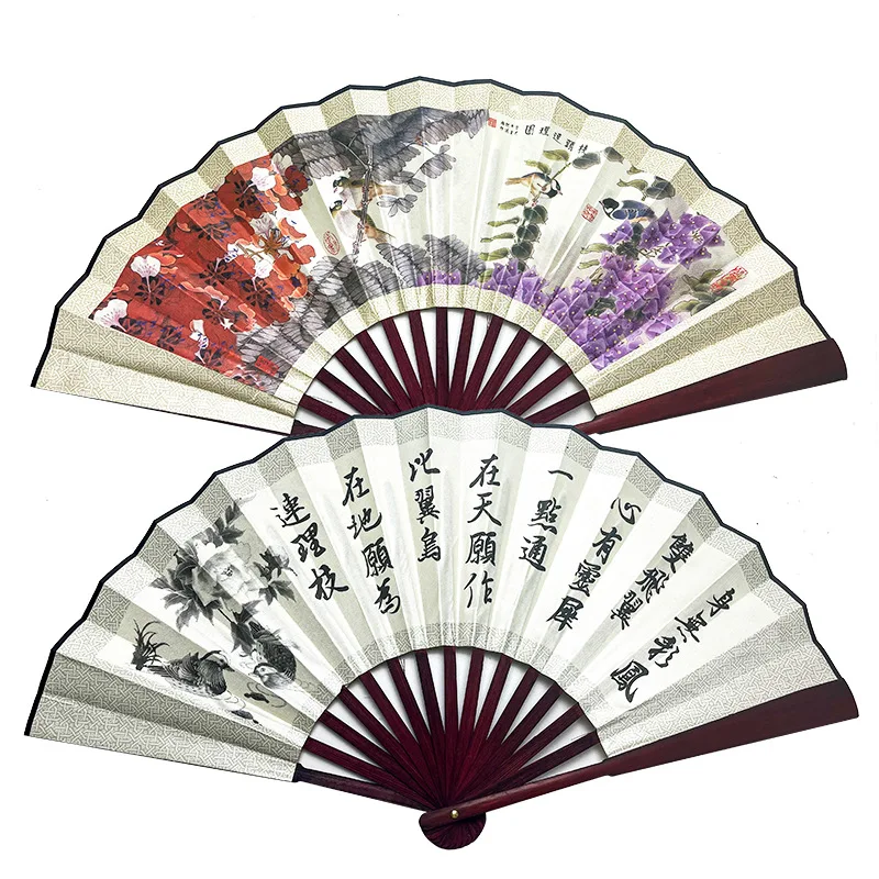 Custom Logo Handle Fans - Durable & Stylish Bamboo Fans