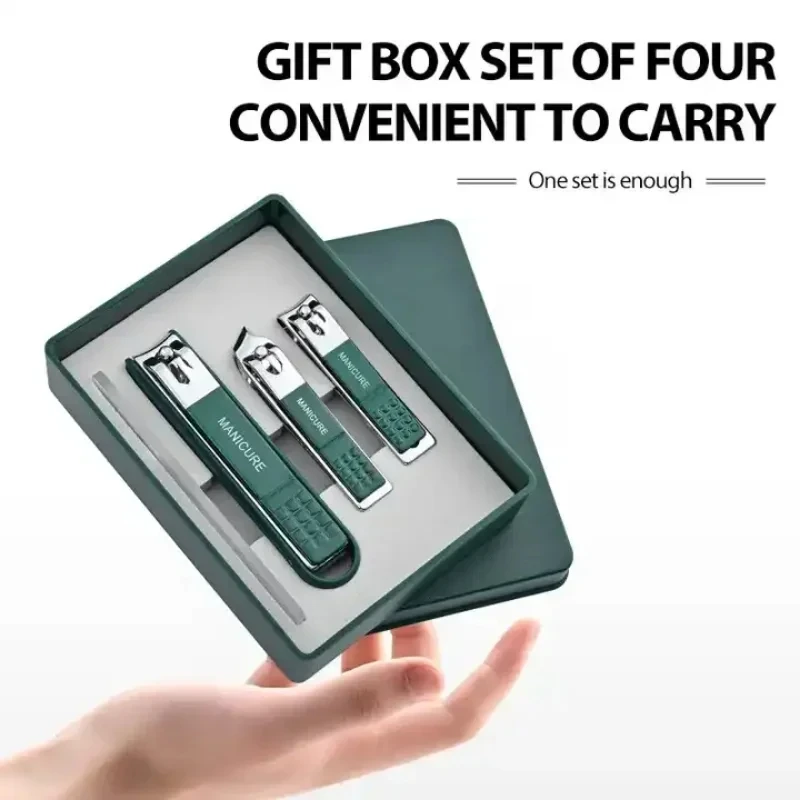 Manicure Set Portable Nail Clipper Scissors 6pcs Pedicure Kits Green ...