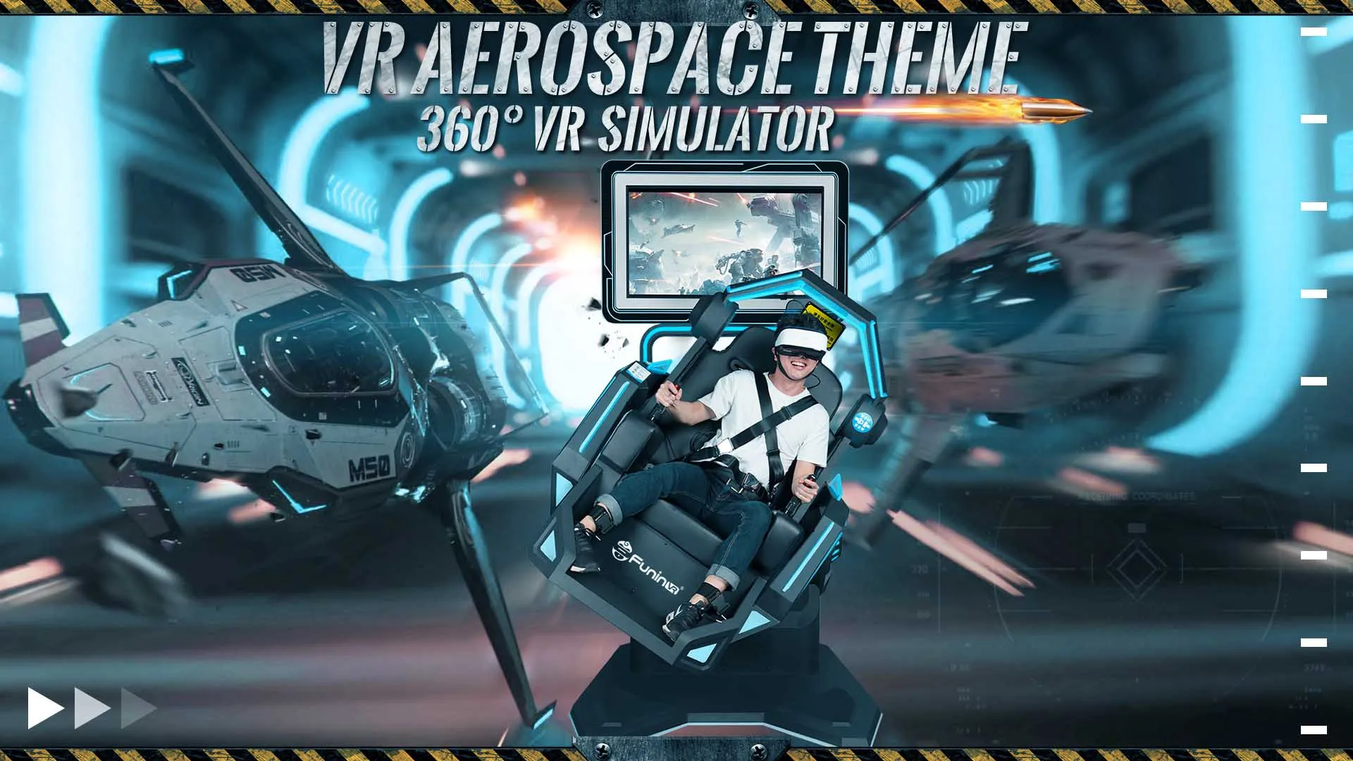 Top Design 360 Degree Flight Simulator 9d Virtual Reality 360 VR ...