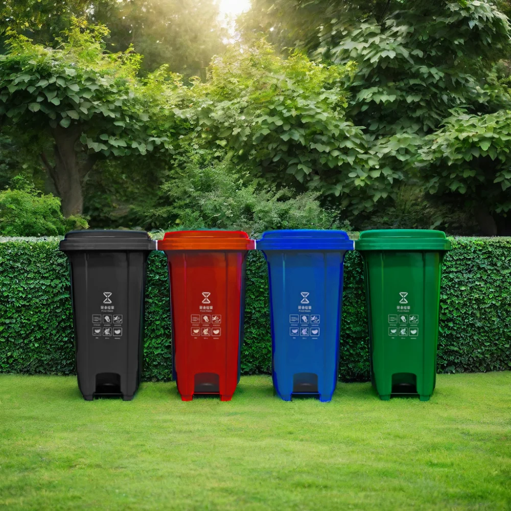 Container Environmental Sanitation Mobile Dustbin Recycle Outdoor Large ...