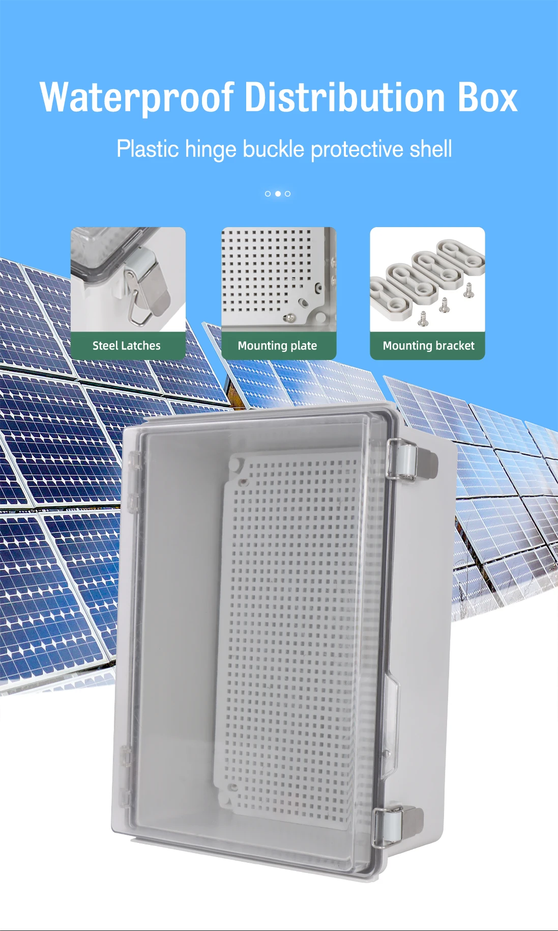 WSBG Series 500X400X200MM Professional ABS Control Box Junction Box ...