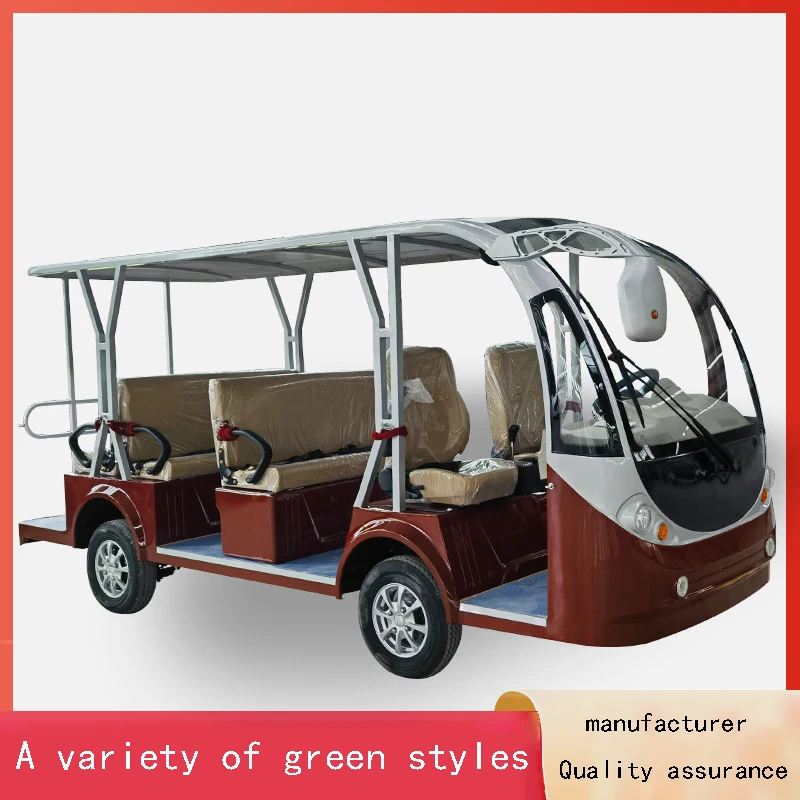 CE Certified Electric Sightseeing Tour Vehicle Fully Enclosed Design ...