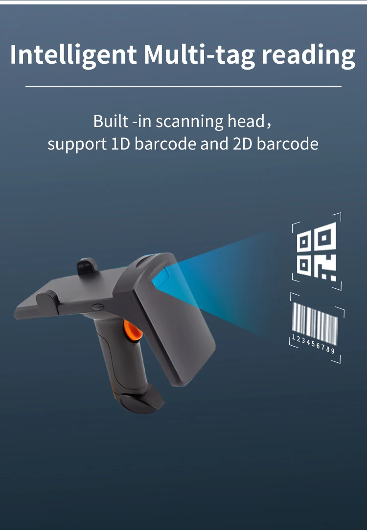 RFID Handheld Reader - UHF RFID Terminal with 1D/2D Scanning